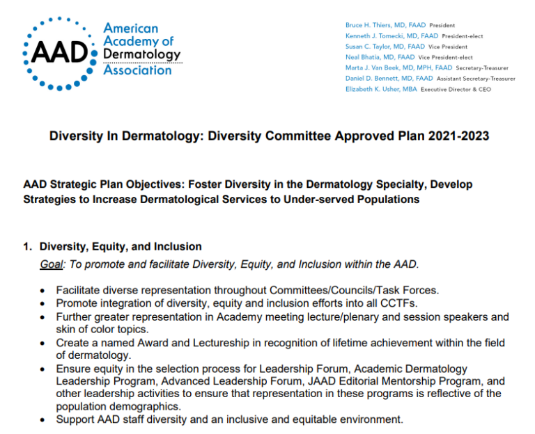 DEI is On the Agenda for the American Academy of Dermatology’s Annual ...